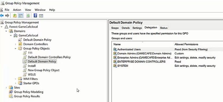 آشنایی با Group Policy Objects Delegation در اکتیو دایرکتوری - کافه ...